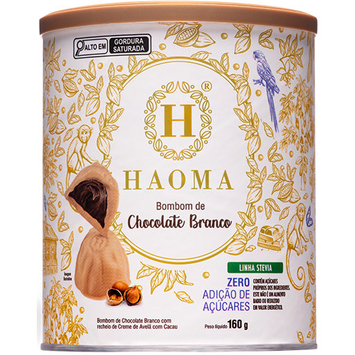 Bombom Chocolate Branco | Linha Stevia – Haoma